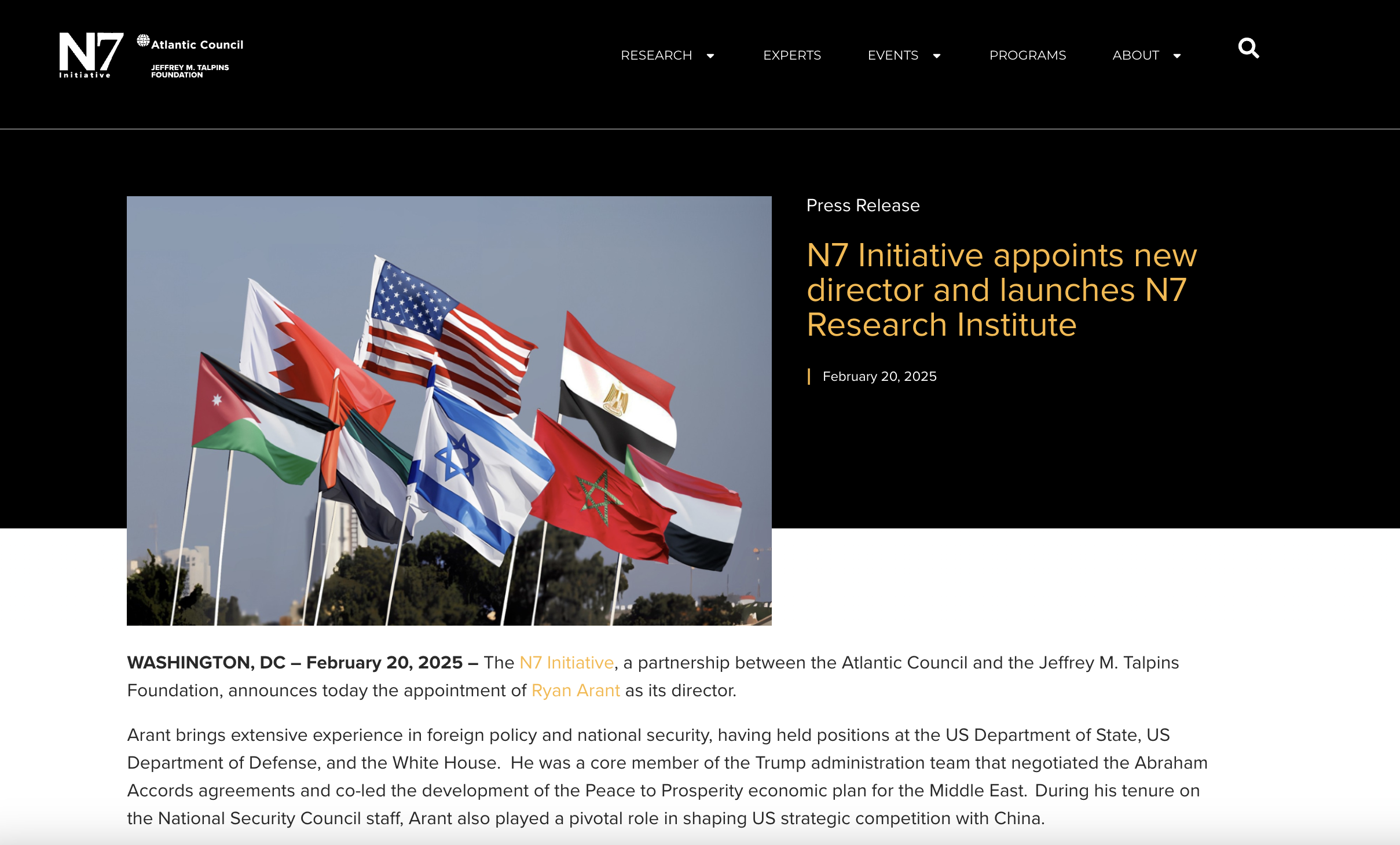 N7 Initiative appoints new director and launches N7 Research Institute - N7